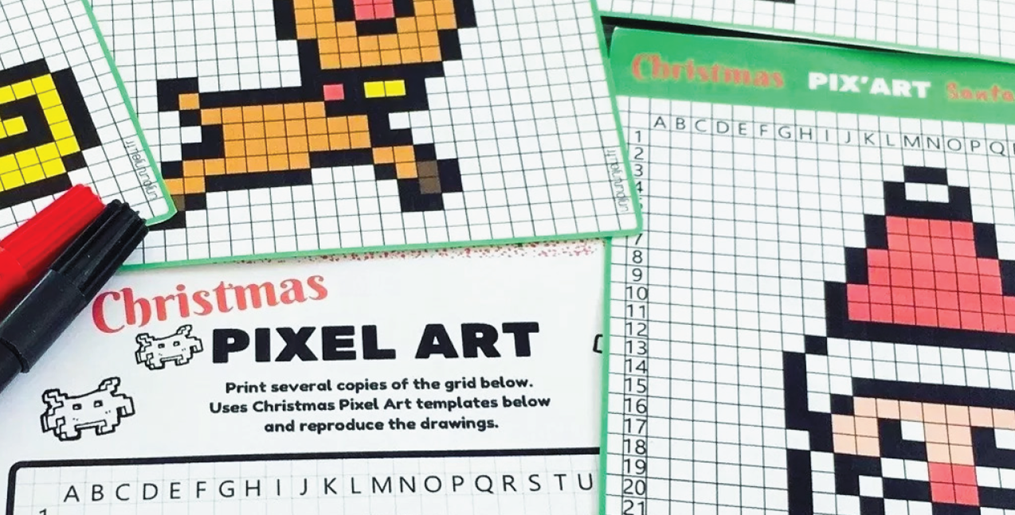 Pause numéric'jeunesse : Pixel art de Noël